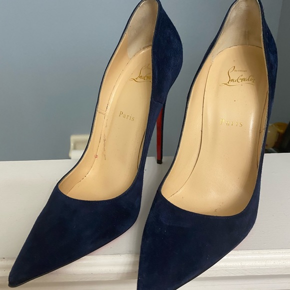 Christian Louboutin | Shoes | Christian Louboutins So Kate Blue Suede ...